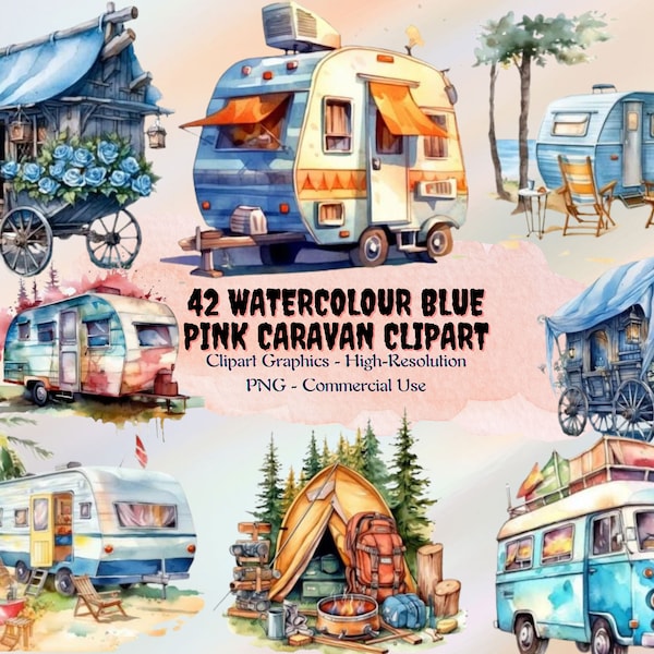 Camper's Christmas Clipart PNG Bundle, Christmas in July Clipart ...