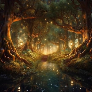 20 Enchanted Forest Digital Paper Enchanted Forest Seamless - Etsy