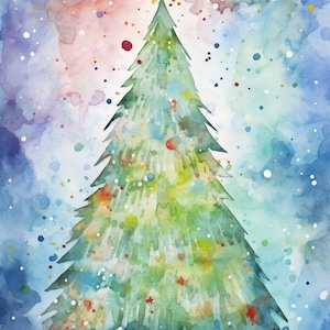 36 Whimsical Christmas Tree Junk Journal Half Pages, Printable Paper ...