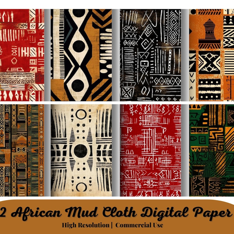 Mudcloth Repeat Patterns - Etsy UK