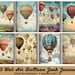 20 Hot Air Balloon Junk Journal, Printable Kit, Collage, Digital ...