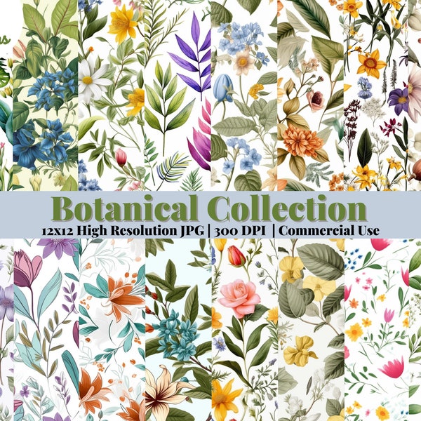 Botanical Decoupage - Etsy