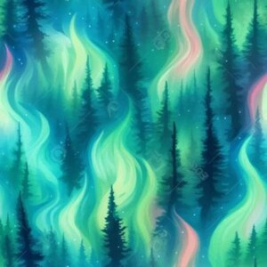 25 Northern Lights Digital Paper Aurora Borealis Background - Etsy