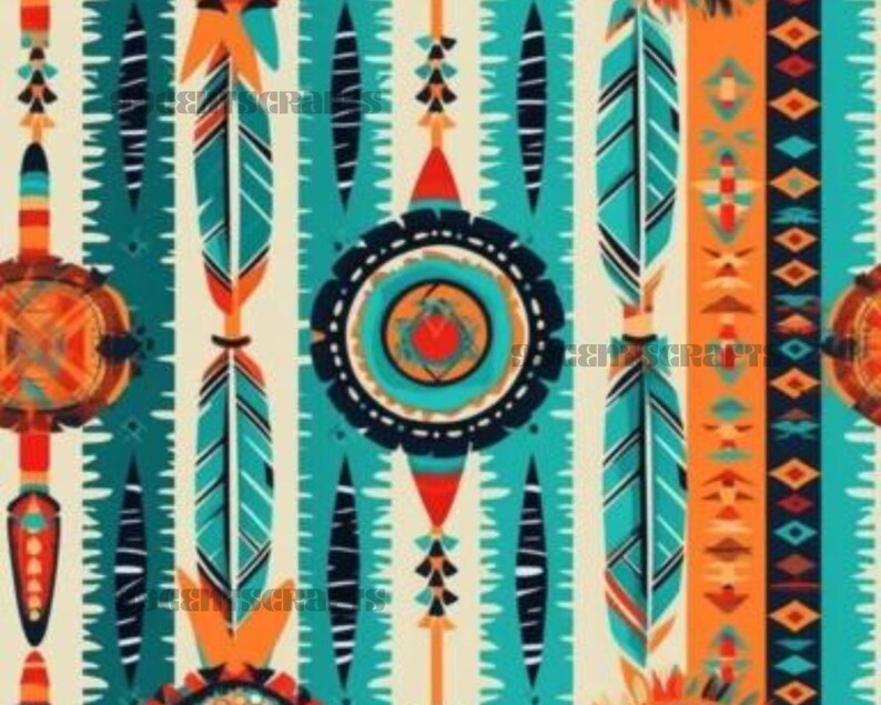 25 Native Digital Paper Pack. Scrapbooking Pages Background - Etsy