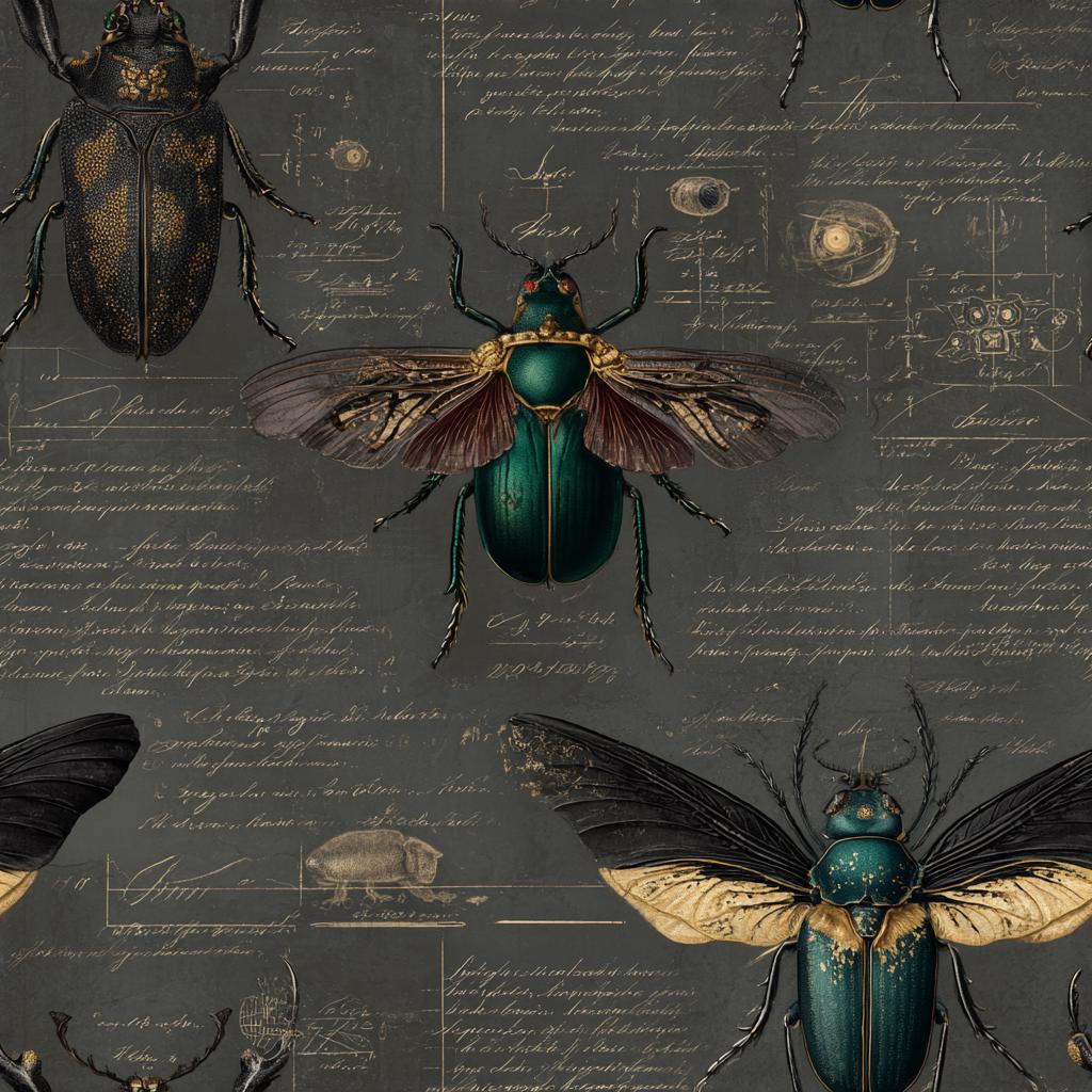 Dark Academia Naturalist Collection Digital Paper | Moody Scientific ...