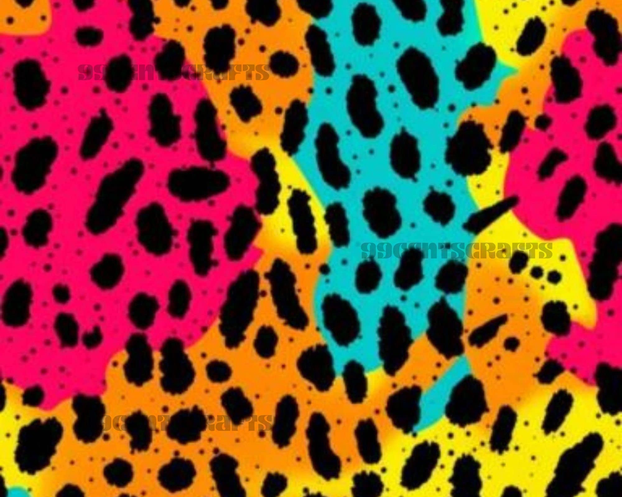 Neon Cheetah Backgrounds