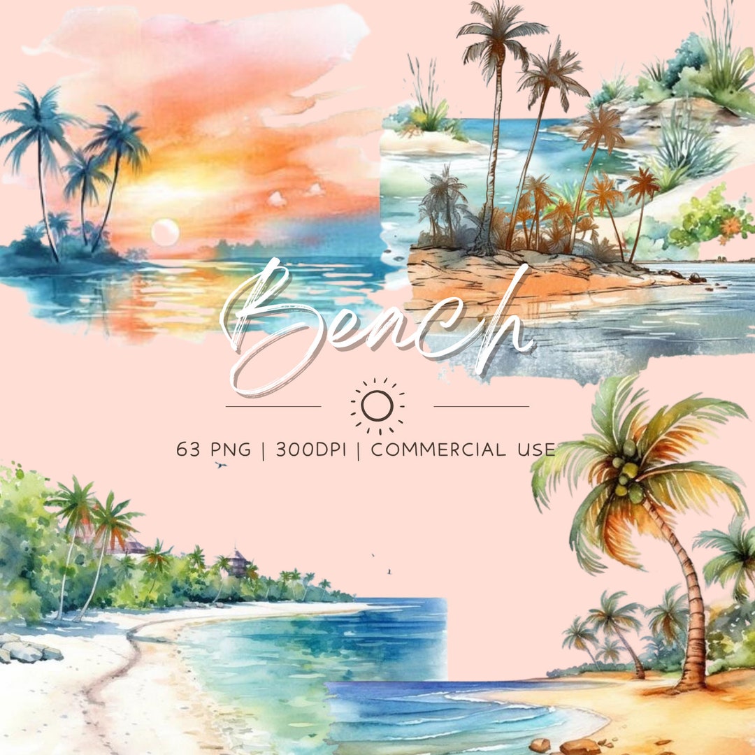 63 Beach Clipart| Sea Clipart| Seaside Clip Art| Seashore Clipart ...