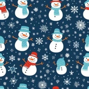 20 Snowman Digital Paper Graphics | Pattern| Instant Download| Cute ...