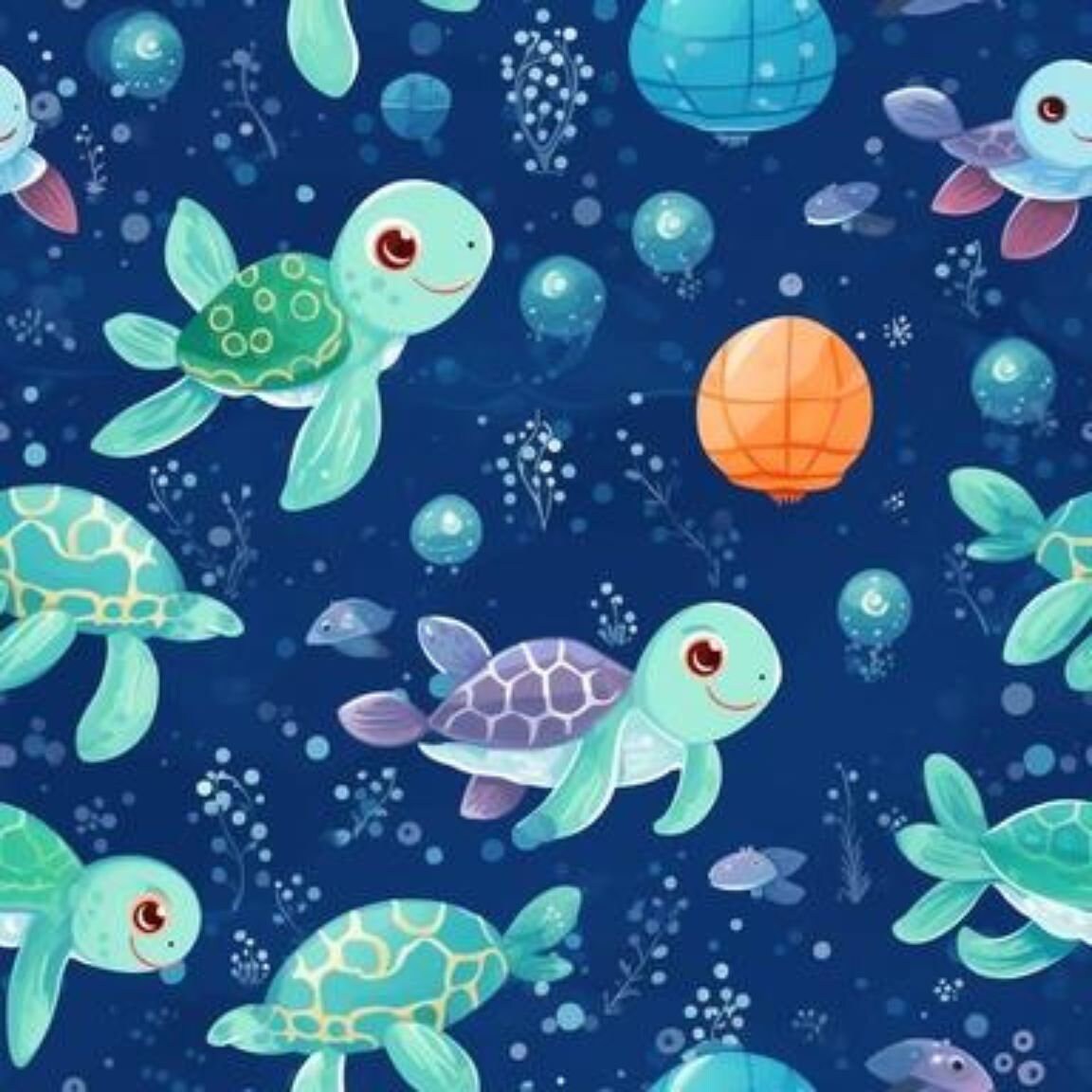 19 Sea Turtle Seamless File Digital Seamless Patterns Papers - Etsy