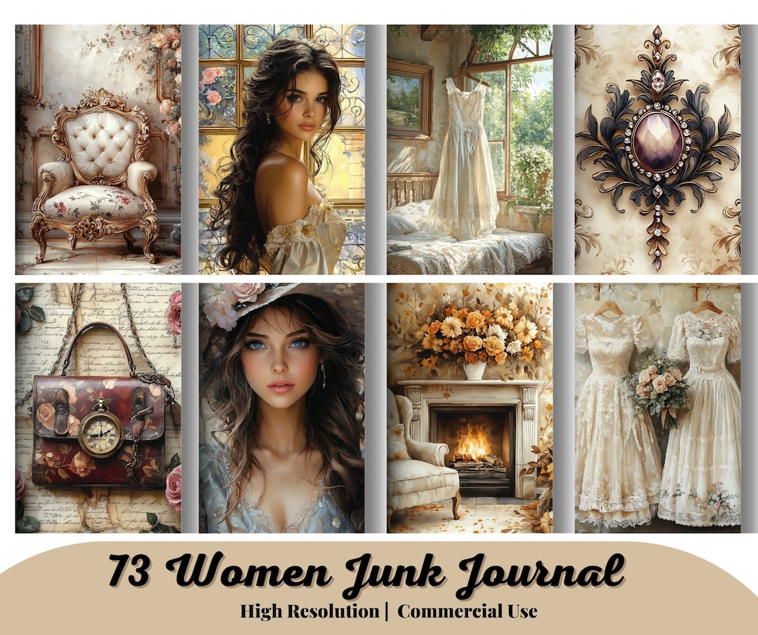 73 Victorian Women Junk Journal Pages, Victorian Ladies Junk Journal ...