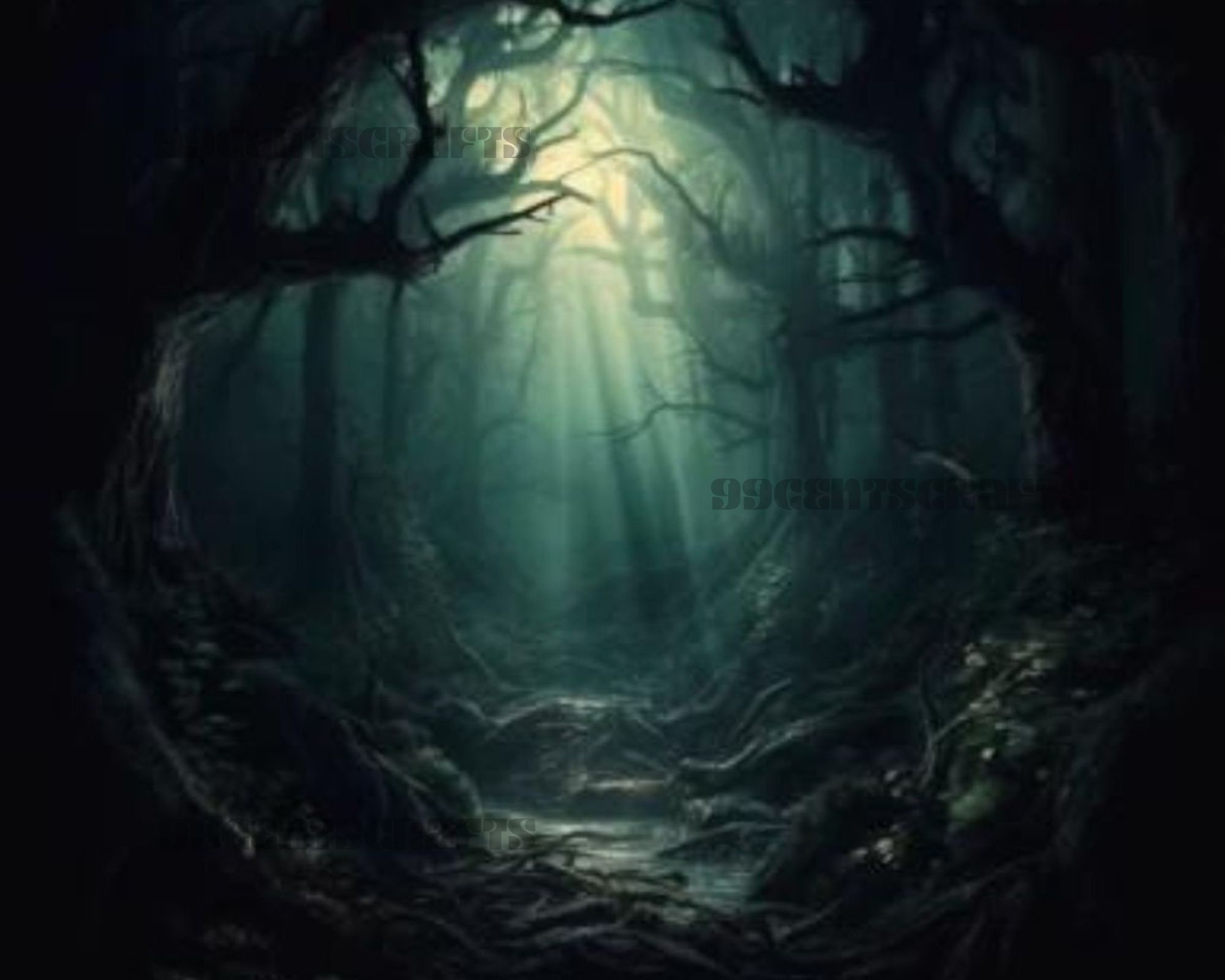 20 Printable Gothic Forest Digital Paper Enchanted Dark - Etsy Australia