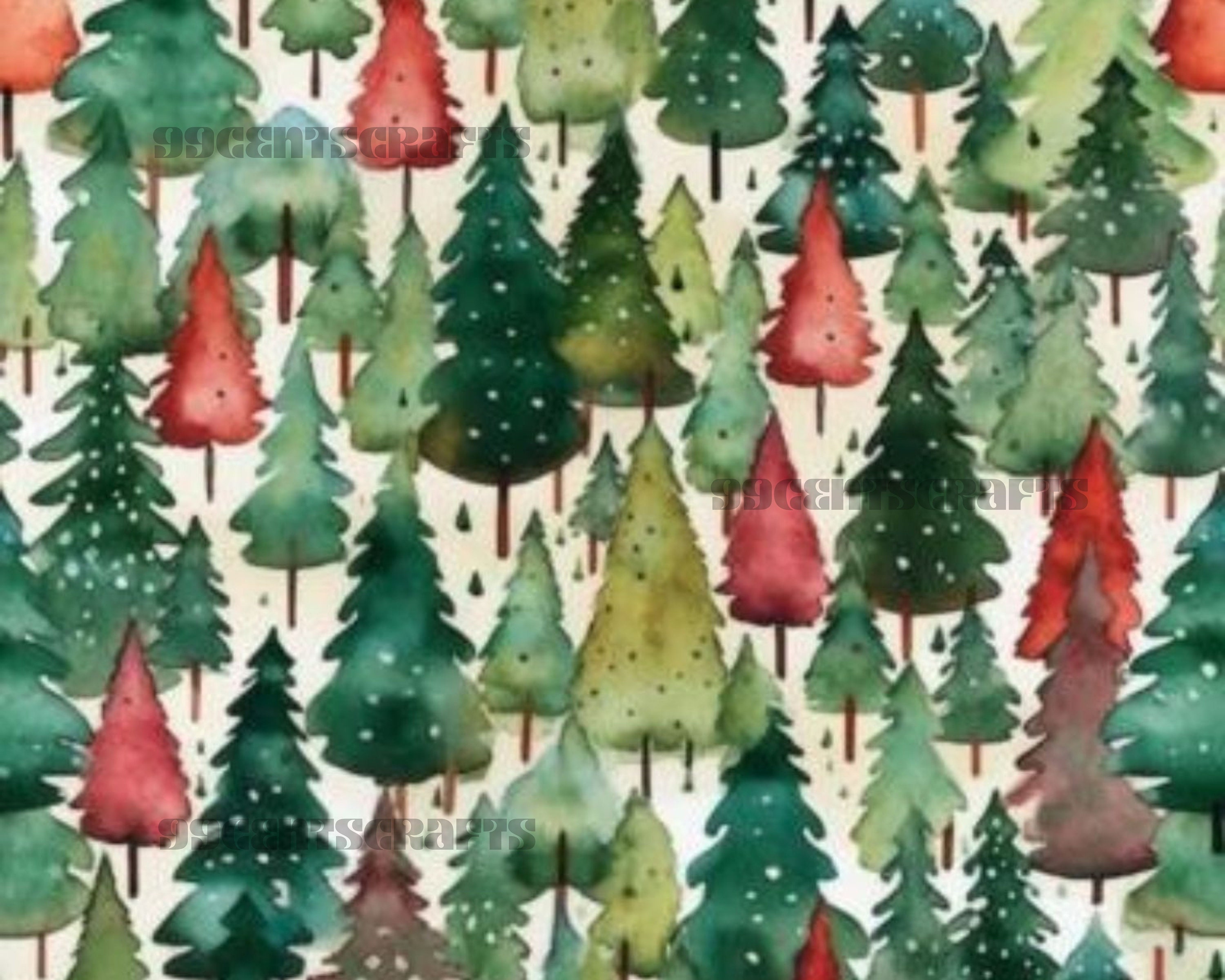 20 Printable Watercolor Christmas Digital Paper Christmas - Etsy