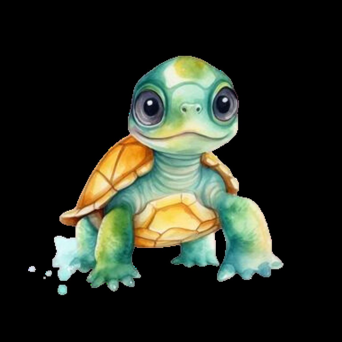 40 Watercolor Sea Turtle Clipart Bundle High-resolution - Etsy