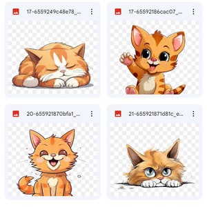 26 Cats Clipart Commercial Use, Kitten Cat Clipart,transparent PNG ...