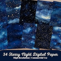 Starry Night Sky - Etsy