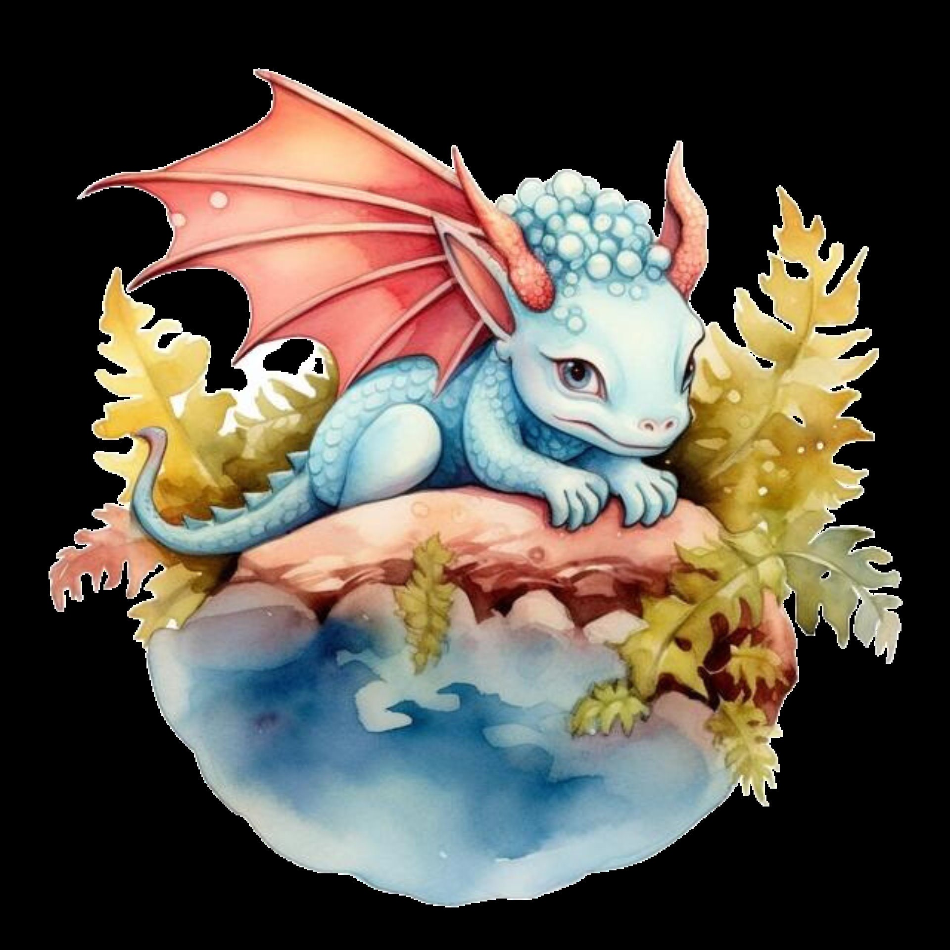 101 Fantasy Dragons Watercolor Clipart Magical Mystical Art - Etsy