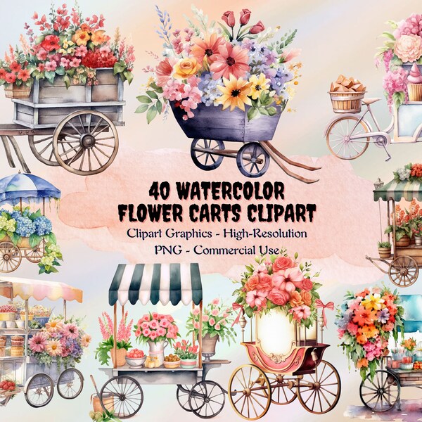 Spring Market Clipart - Etsy