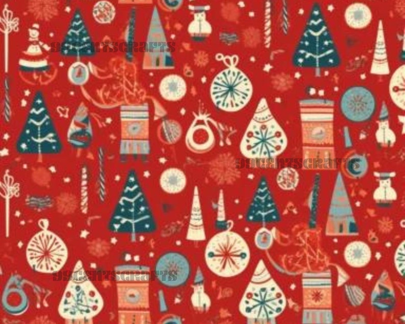 21 Paquete de papel digital de Navidad Papeles digitales - Etsy México