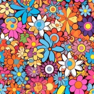 23 Hippie Pattern , Commercial Use , Digital Paper , Hippie Textures ...