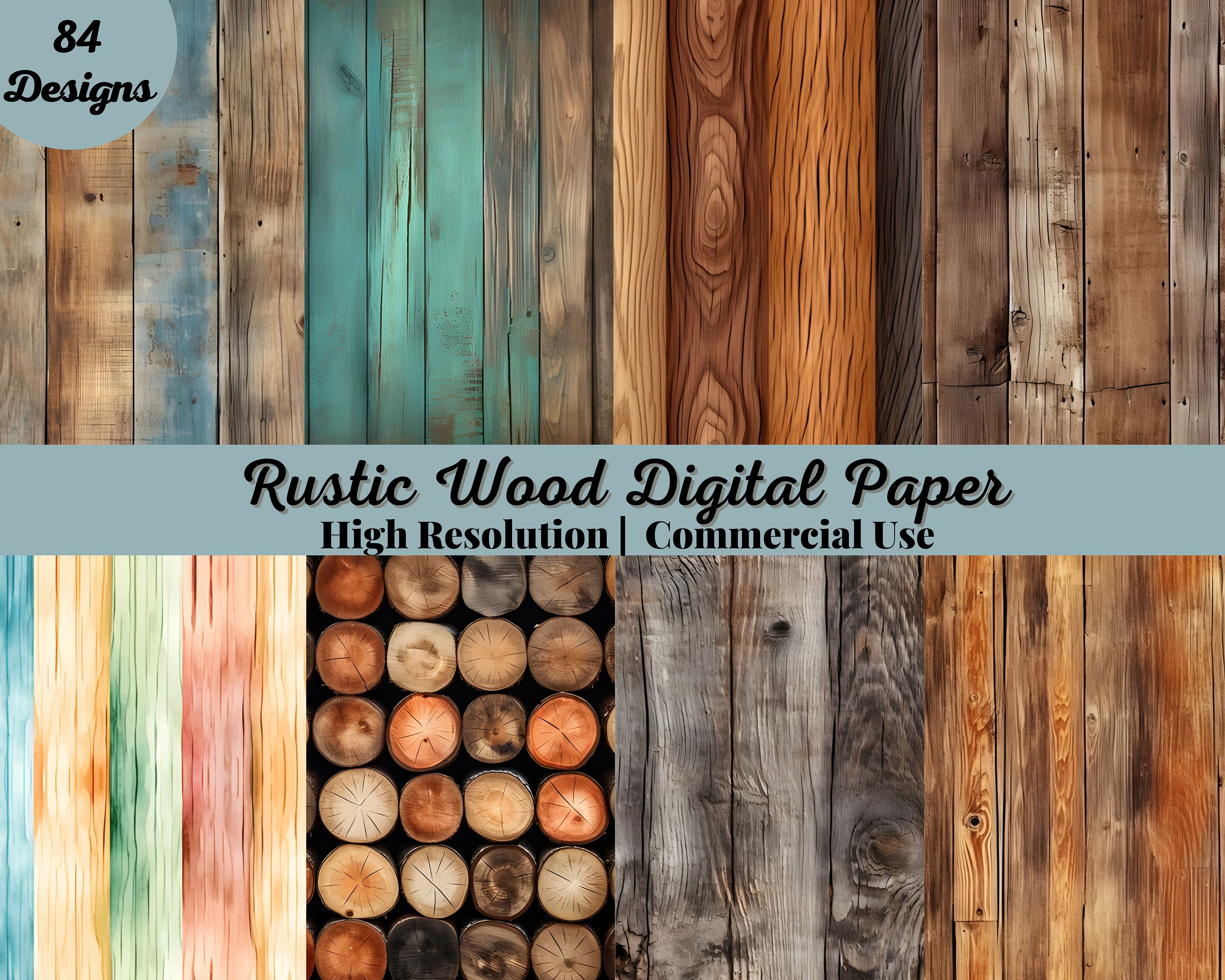 84 Rustic Wood Digital Paper Rustic Wood Texture Distressed - Etsy