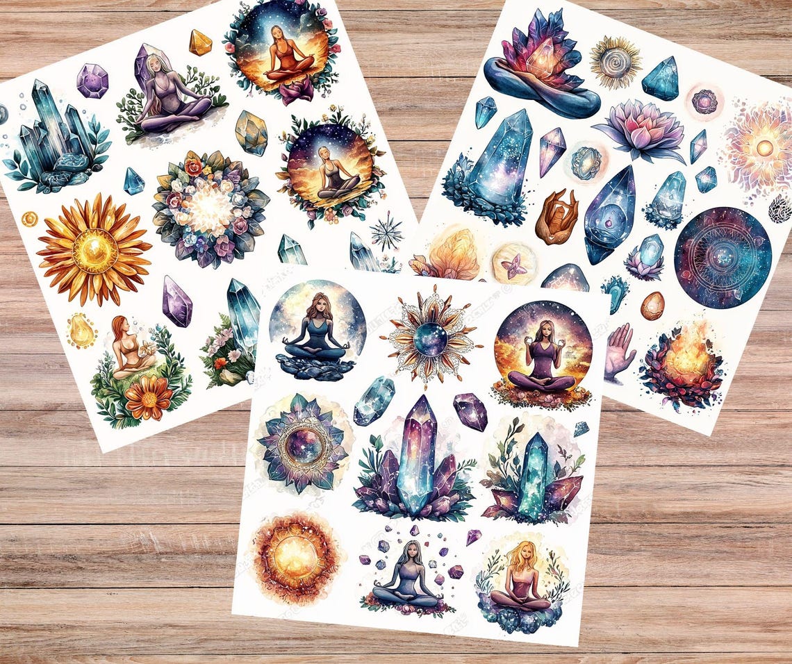Spirituality Clipart Fussy Cut, Sacred Symbol Illustrations, Mystical ...
