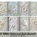 55 WHITE EMBOSSED Junk Journal Backgrounds, Embossed Neutral White ...