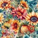 Spring Summer Floral Print Seamless Pattern Repeating File for Fabric ...