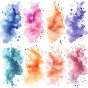 Pastel Watercolor Splash Png, Splash Background, Color Splash Clipart ...