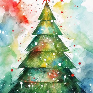 36 Whimsical Christmas Tree Junk Journal Half Pages, Printable Paper ...
