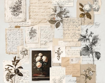 Writing Digital Paper, Handwriting, Script, Calligraphy, Old, Vintage ...