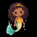 98 African American Little Mermaids Clipart Instant Download - Etsy
