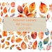 Watercolor Fall Leaves Clipart Autumn Clipart Fall Clipart Thanksgiving ...