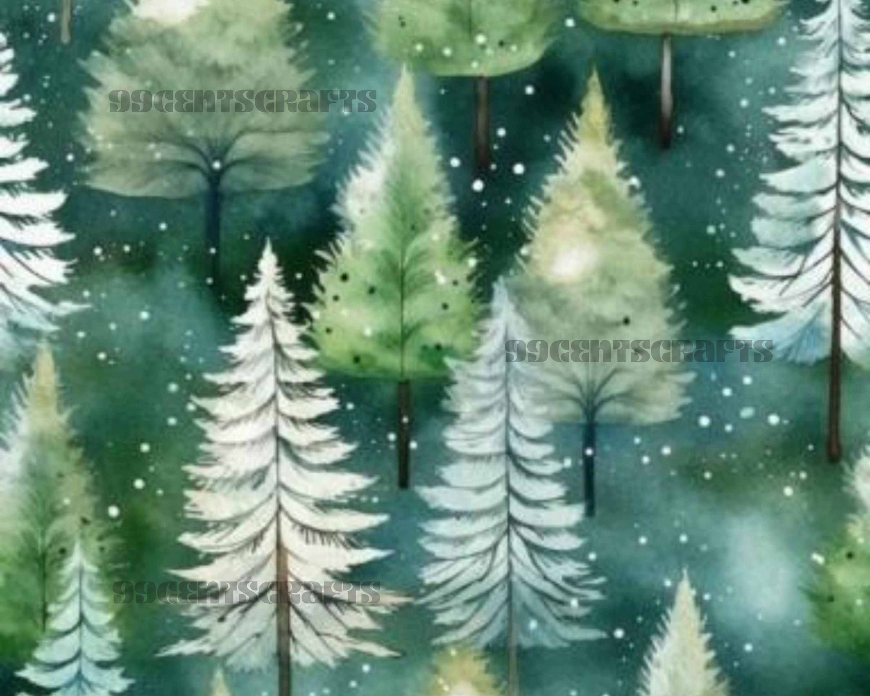 20 Printable Watercolor Christmas Digital Paper Christmas - Etsy