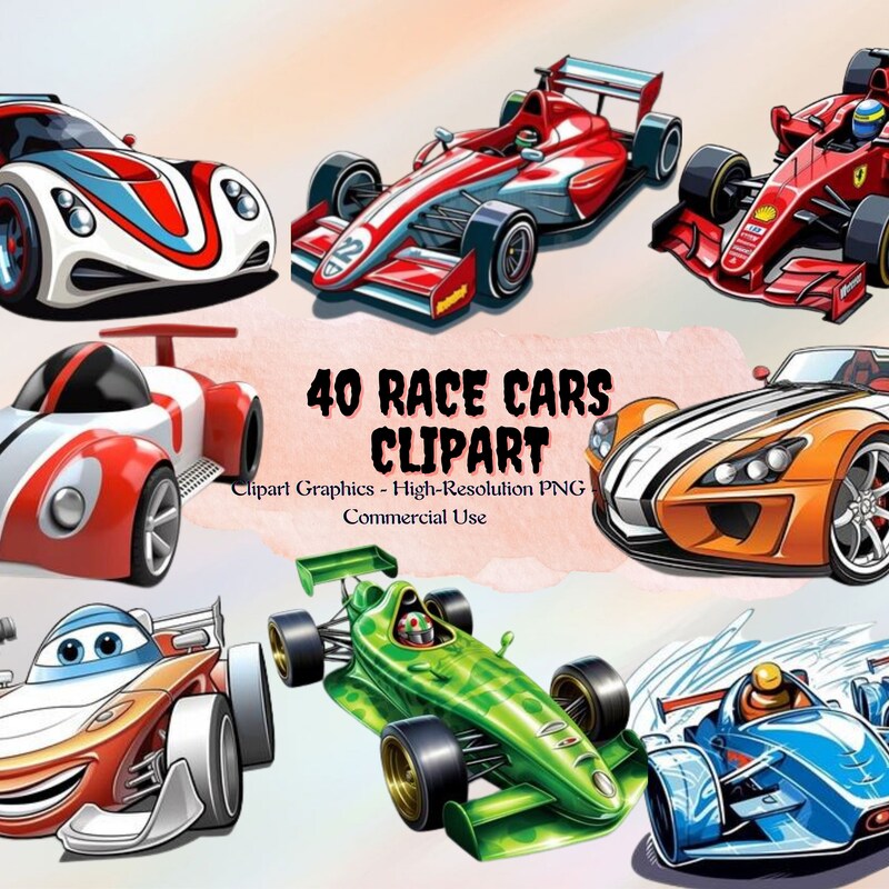 Indy Car Clip Art - Etsy