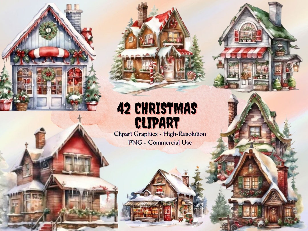 42 Christmas Clipart , High Quality Png, Digital Download, Commercial ...