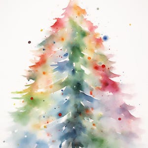 36 Whimsical Christmas Tree Junk Journal Half Pages, Printable Paper ...