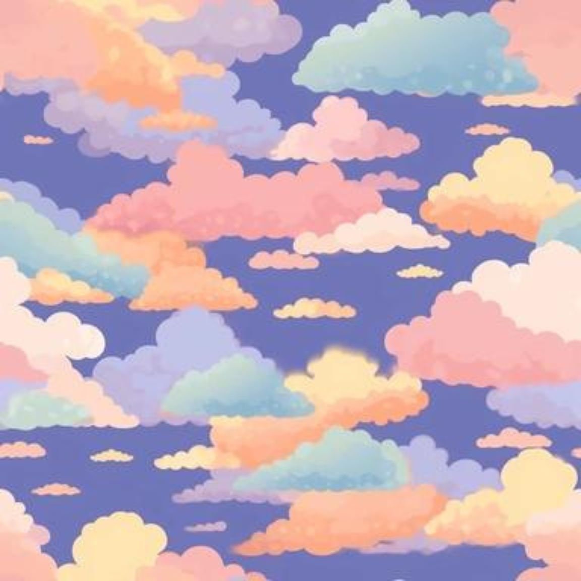 20 Pastel Sky Seamless Digital Paper Neon Digital Paper - Etsy