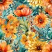 Spring Summer Floral Print Seamless Pattern Repeating File for Fabric ...
