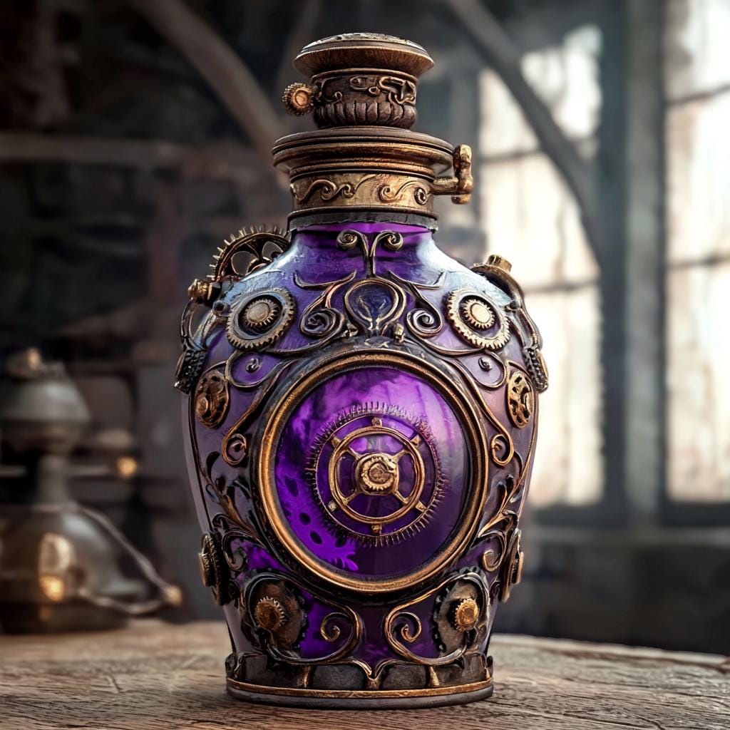 Steampunk Potions Clipart, Clip Art Graphics and Collage Sheets ...