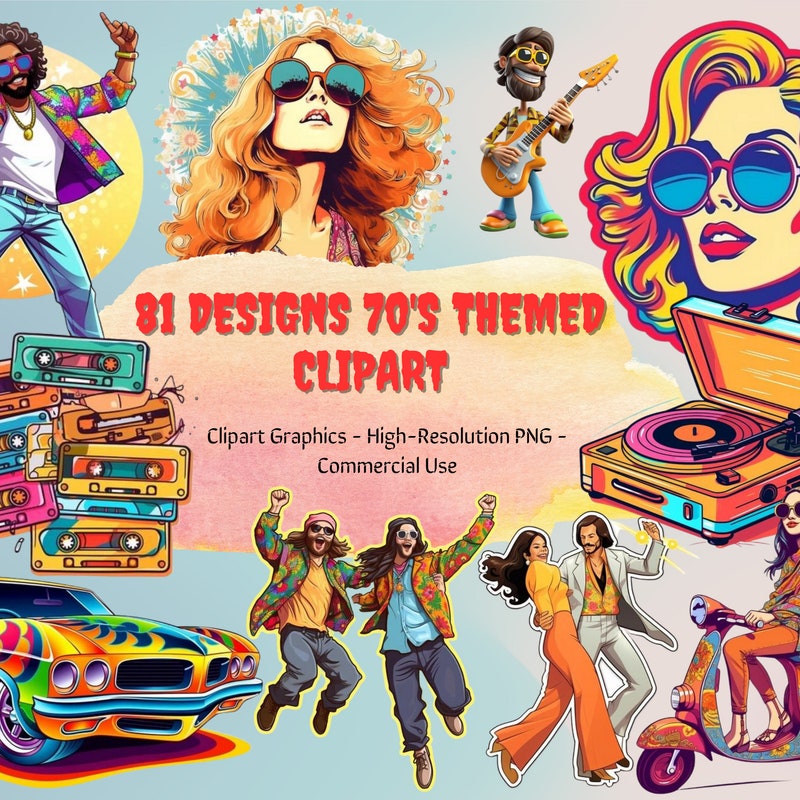 70s Clip Art - Etsy