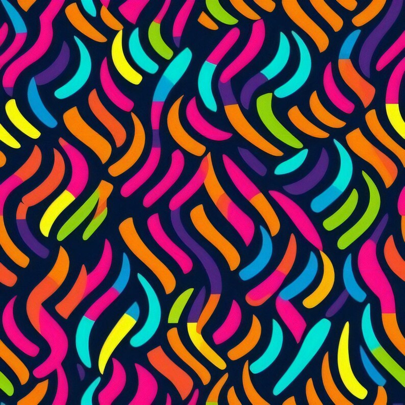 22 Neon Colors Digital Paper Pack Bright Colors Scrapbook - Etsy