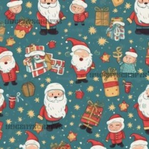 20 Christmas Digital Paper Christmas Gnome Scrapbook Paper Holiday ...