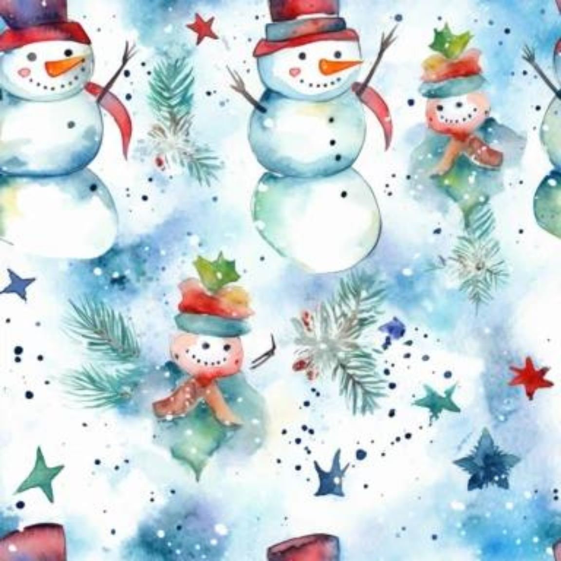 20 Snowman Digital Paper Graphics | Pattern| Instant Download| Cute ...
