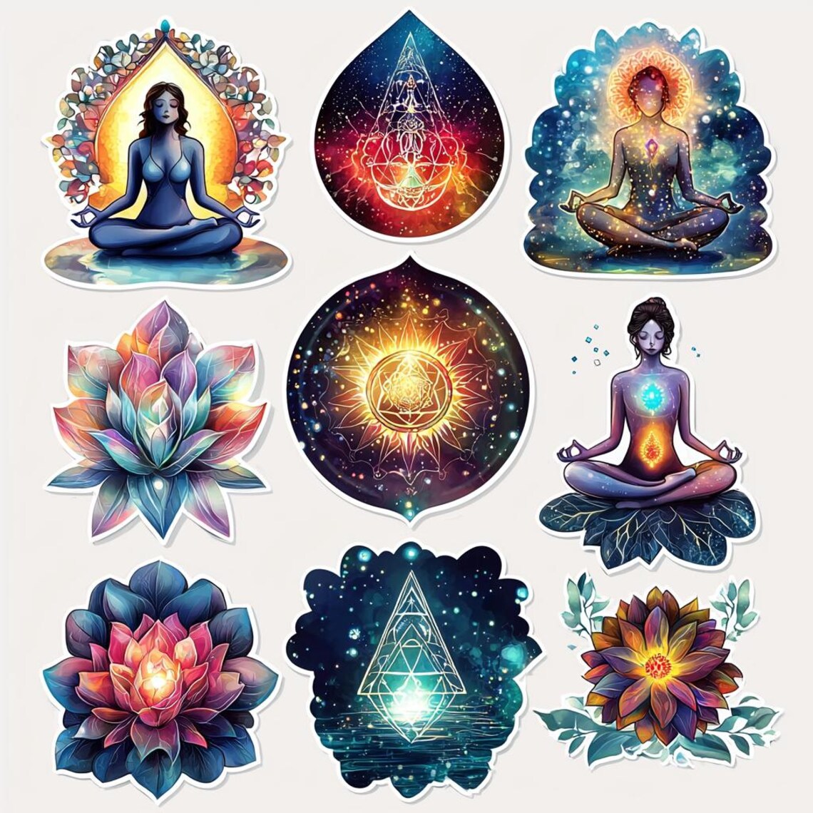 Spirituality Clipart Fussy Cut, Sacred Symbol Illustrations, Mystical ...