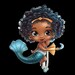 98 African American Little Mermaids Clipart Instant Download - Etsy