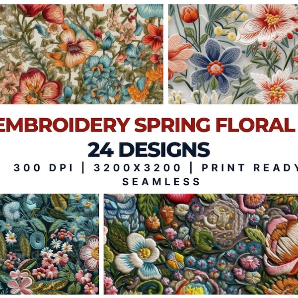 Faux Embroidery Seamless - Etsy