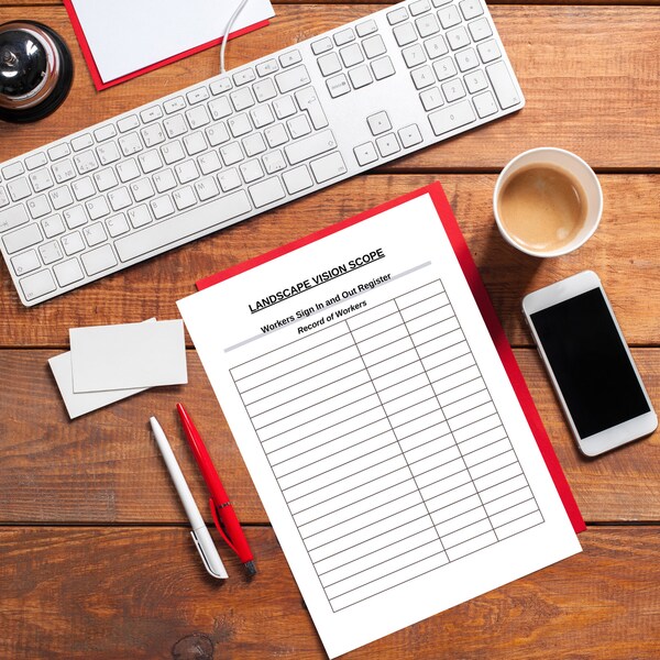 Staff Sign in Out Sheet - Etsy