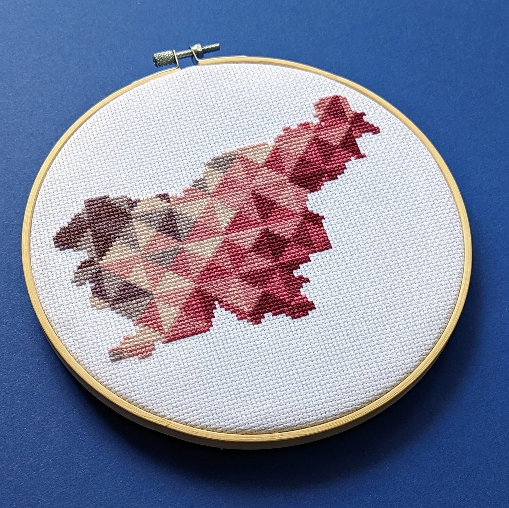 Slovenia Map Cross Stitch Pattern. Simple Counted Xstitch Chart. Balkan ...