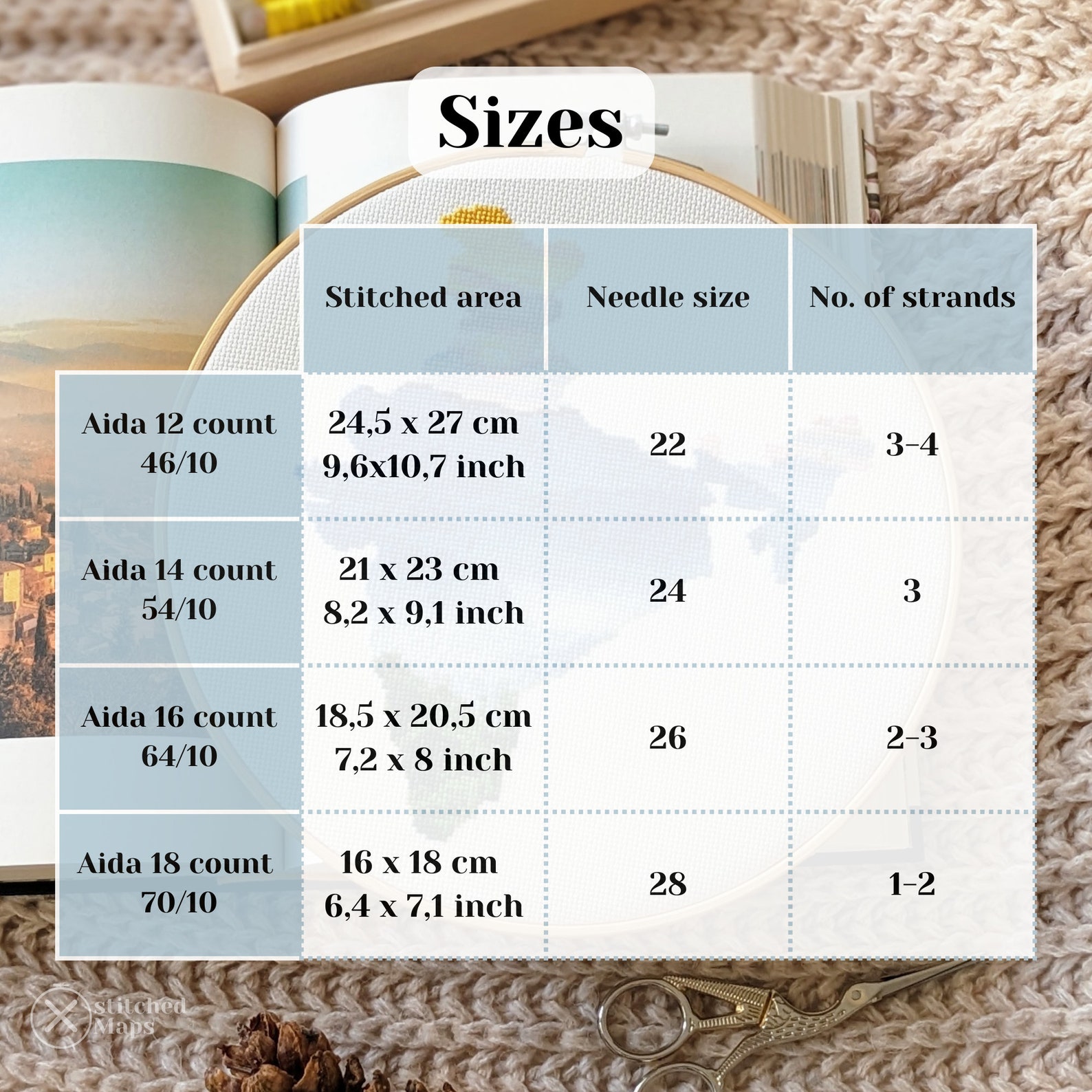 India Cross Stitch Map Pattern Landscape Sunset Embroidery Design ...