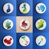 Ireland Map Cross Stitch Pattern. Emerald Island Silhouette Negative ...